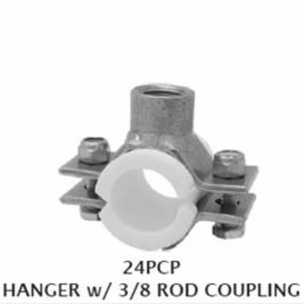 24PCP Hanger with 3/8 Pipe Coupling | 1/2"-6" Sizes | HART Design ...